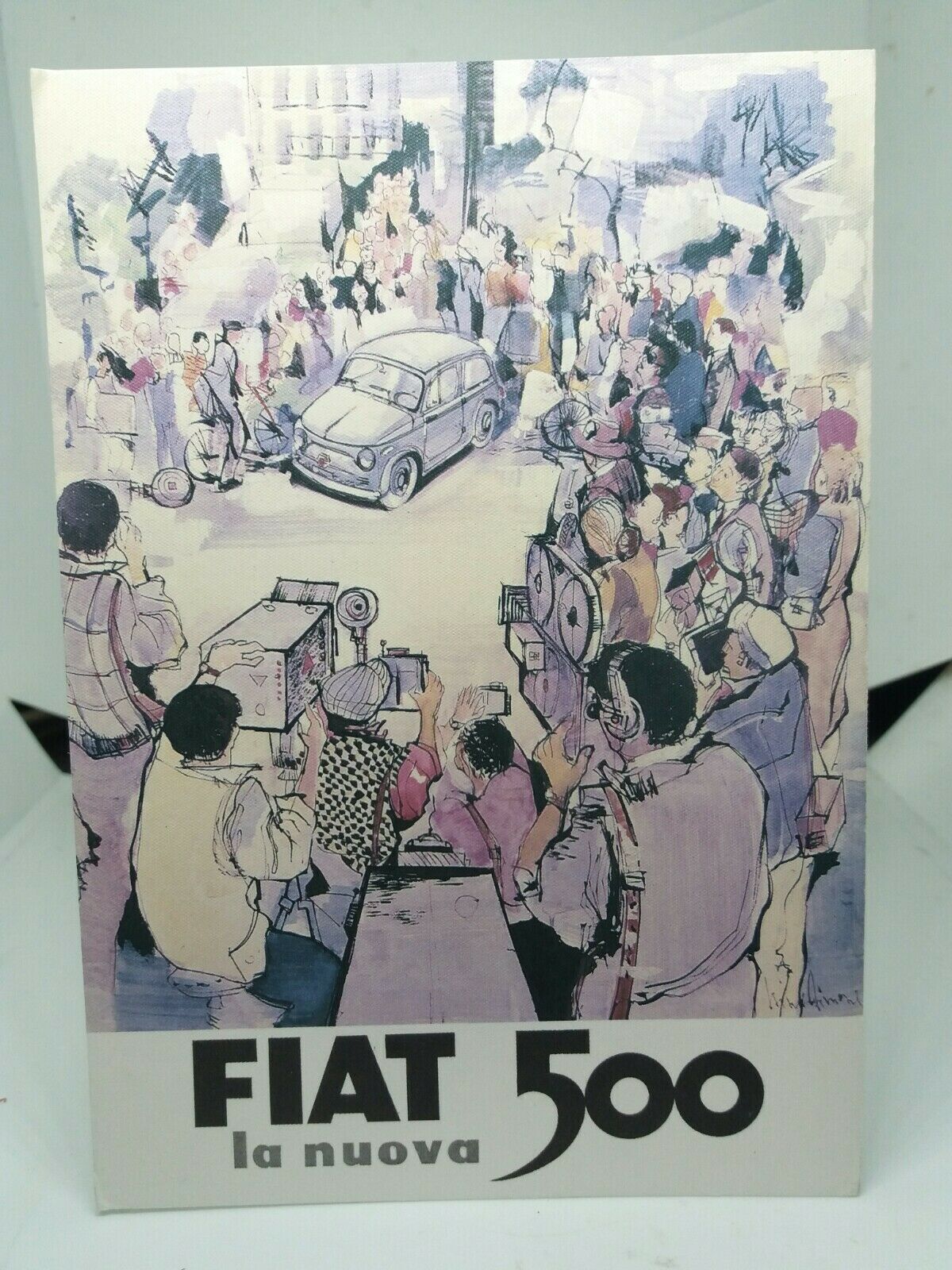 La Nuova Fiat 500 Cinquecento 1957 Vintage Italian Car Advertising ...