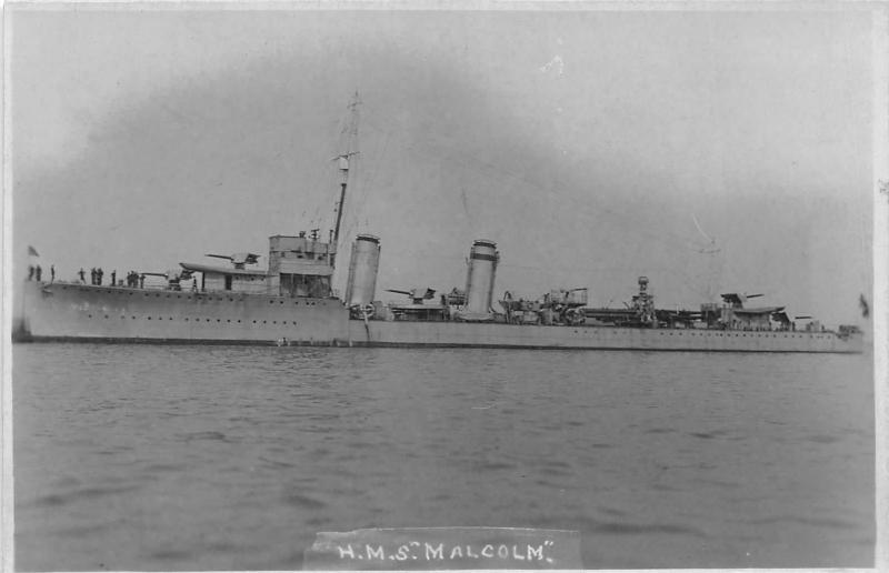 uk40081 hms malcolm real photo uk uk navy army war bateau | Europe ...