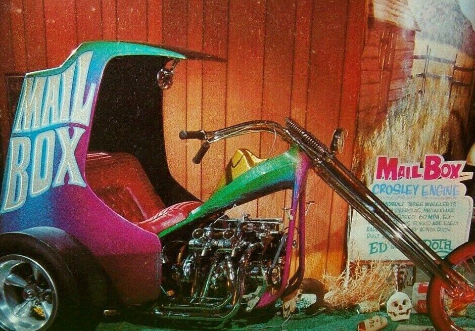 Hot Rod Postcard Mail Box Custom Chopper Ed Big Daddy Roth Surf ...