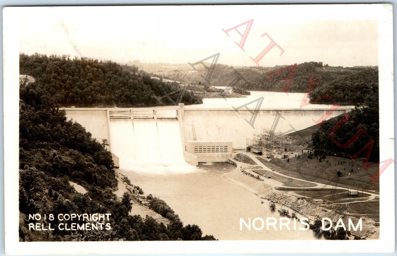 c1940s Norris Dam, TN RPPC Hydroelectric Power State Park Real Photo PC ...