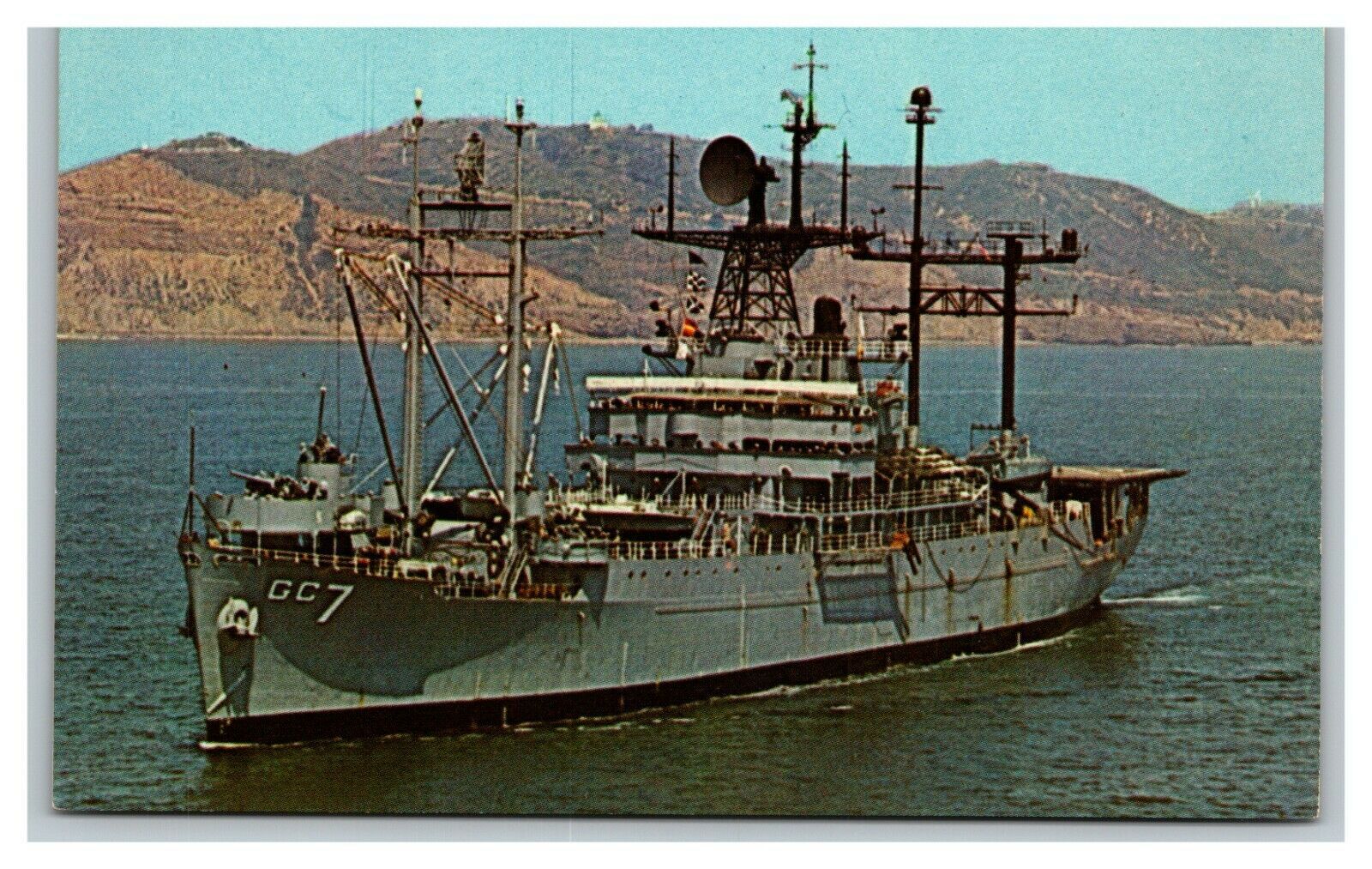 Vintage 1950's Military Postcard USS Mount McKinley Amphibious Force ...