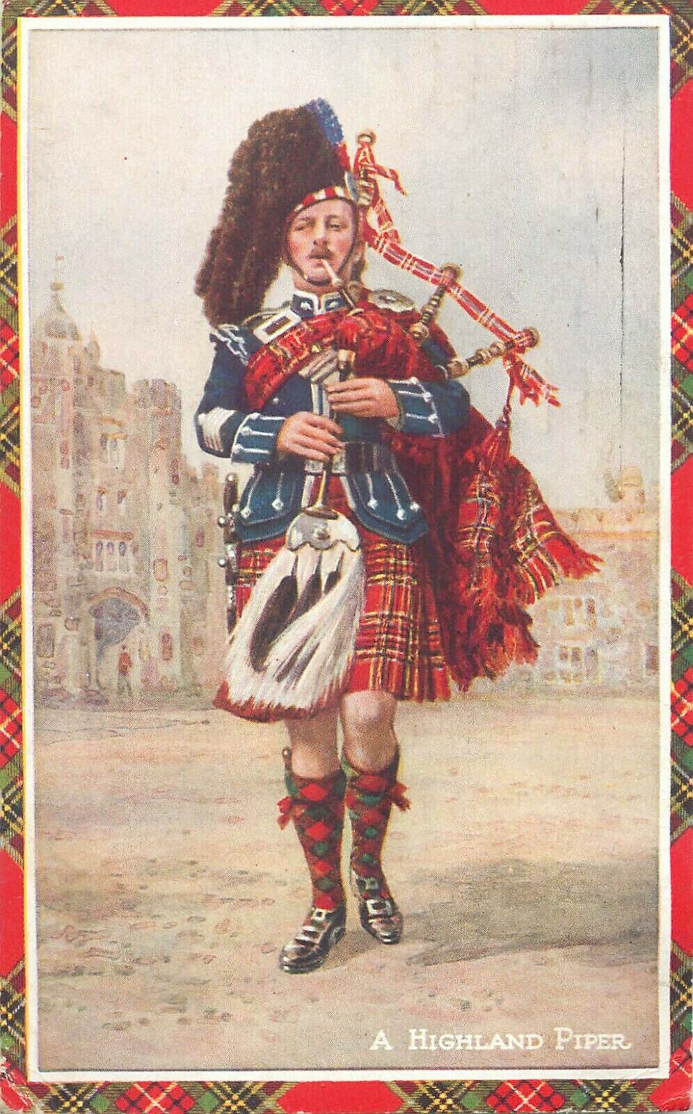 Highland Piper 1945, Cameron Highlander 1908 British military uniforms ...