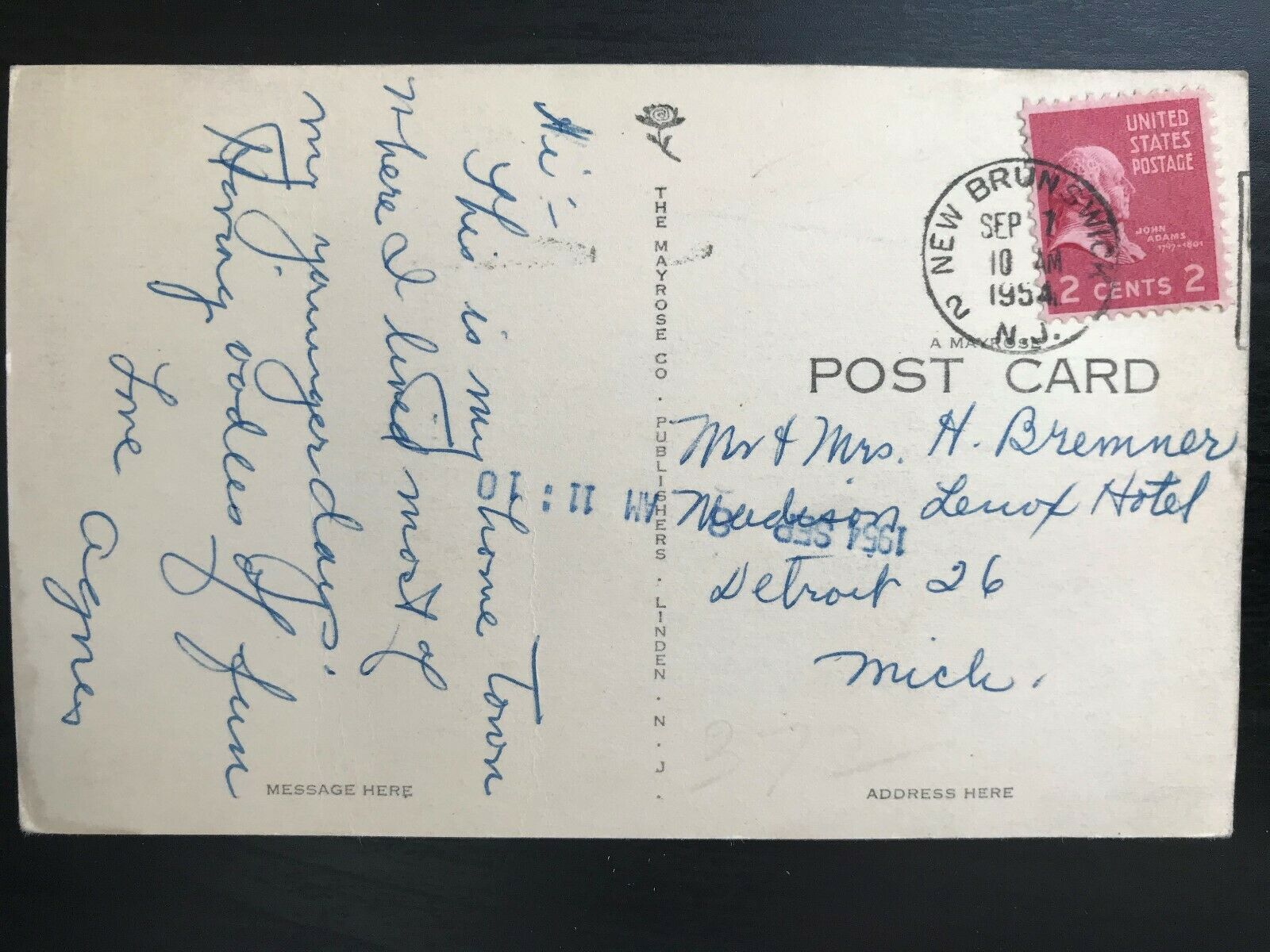 Vintage Postcard 1954 Kirkpatrick Chapel Rutgers University New ...