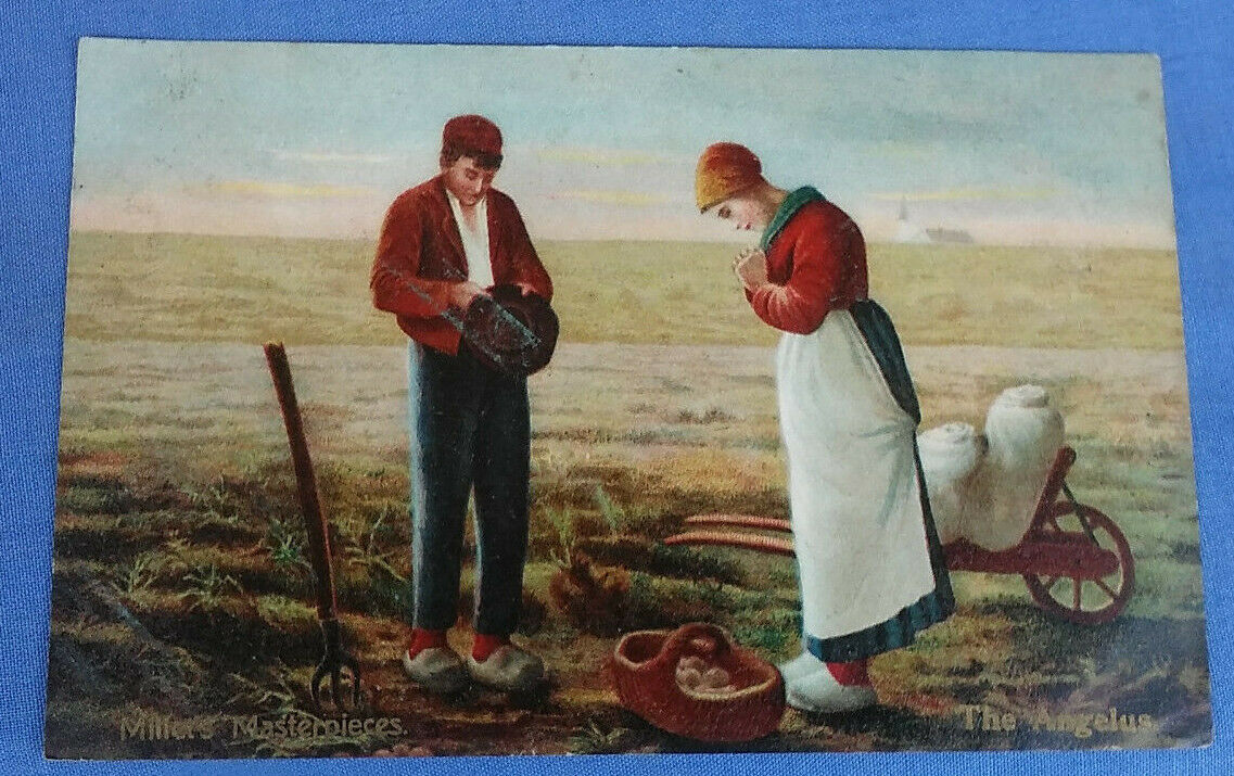 Vintage Millets Masterpieces Art Postcard The Angelus D1A | Other ...