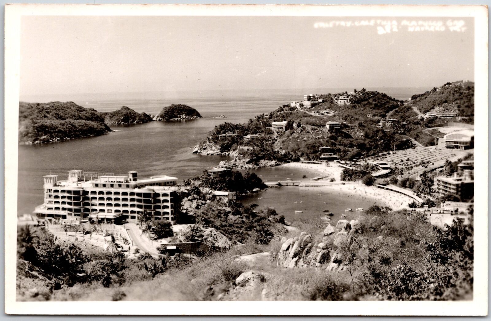 Acapulco Mexico Hotel Caleta In The Beach RPPC Real Photo Postcard ...