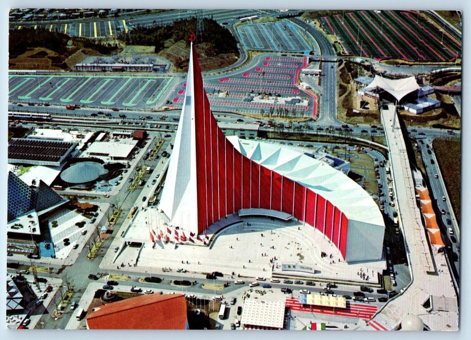 Japan Postcard Soviet Pavilion Highest Structure of all Foreign ...