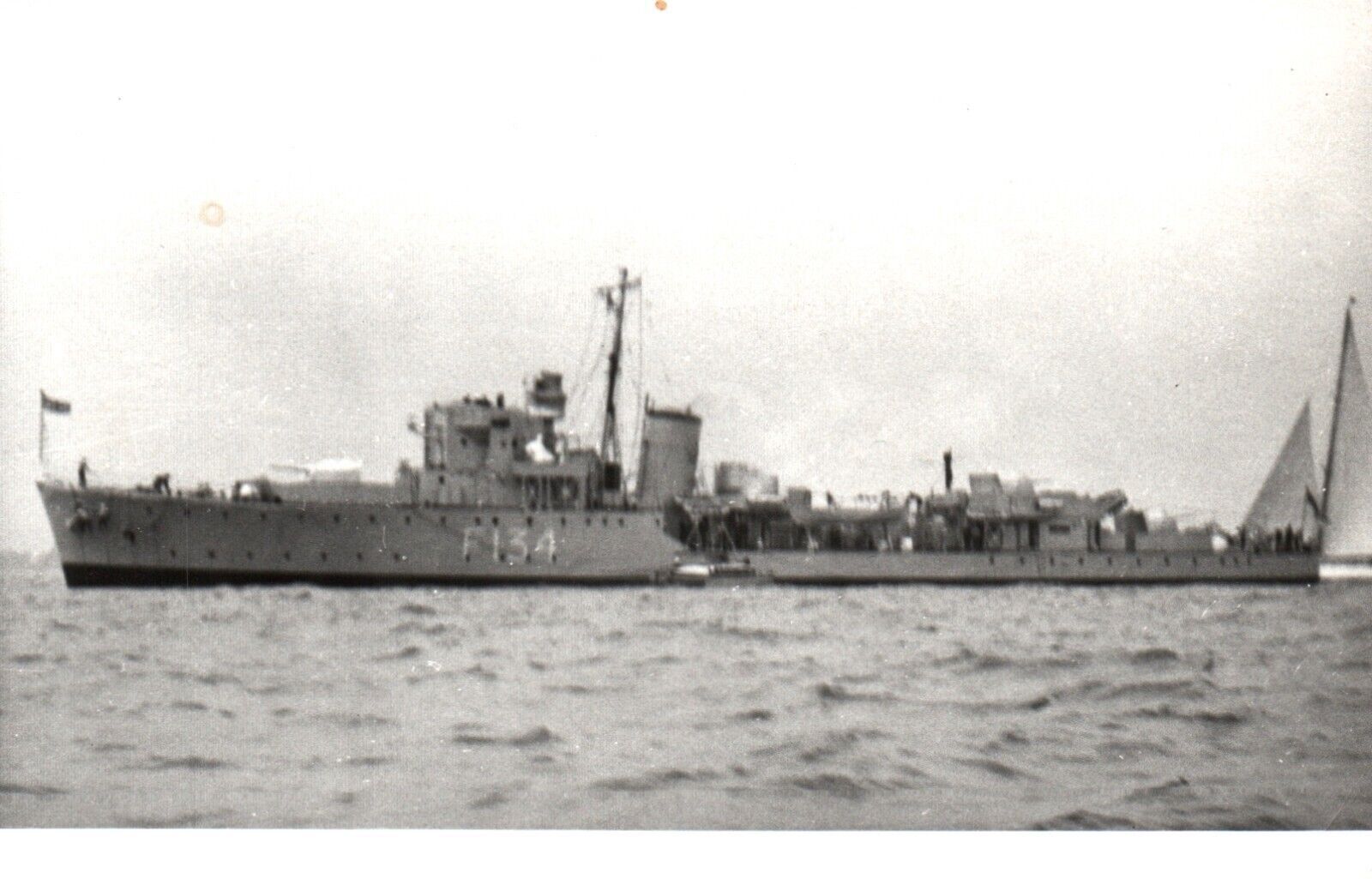 Postcard Royal Navy British HMS Bicester Photo Battleship | Other ...