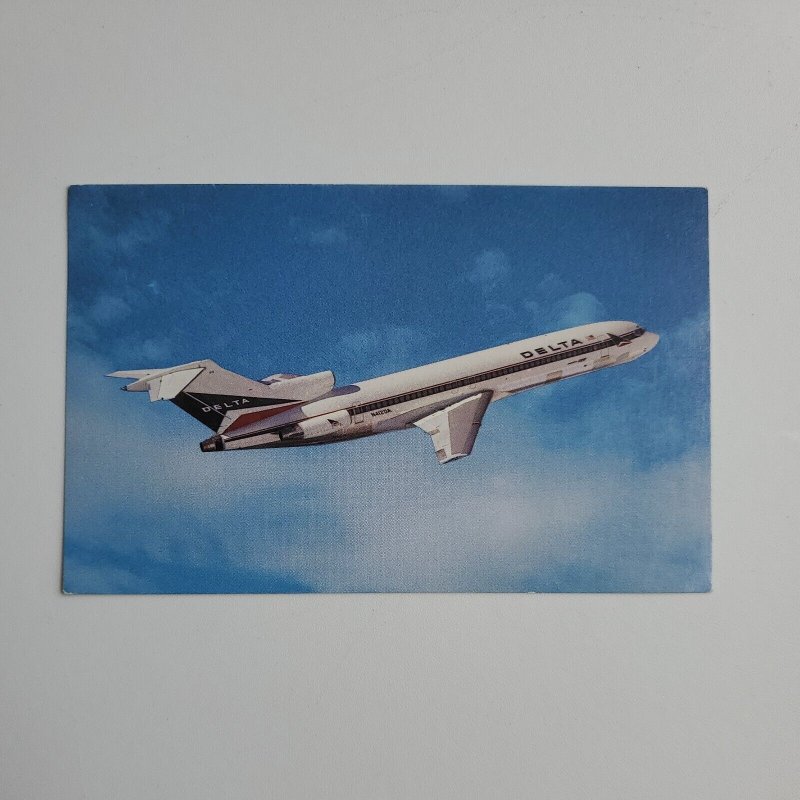 Airplane Delta Boeing 727 Wide Ride Jet Advertising Postcard | Ephemera ...