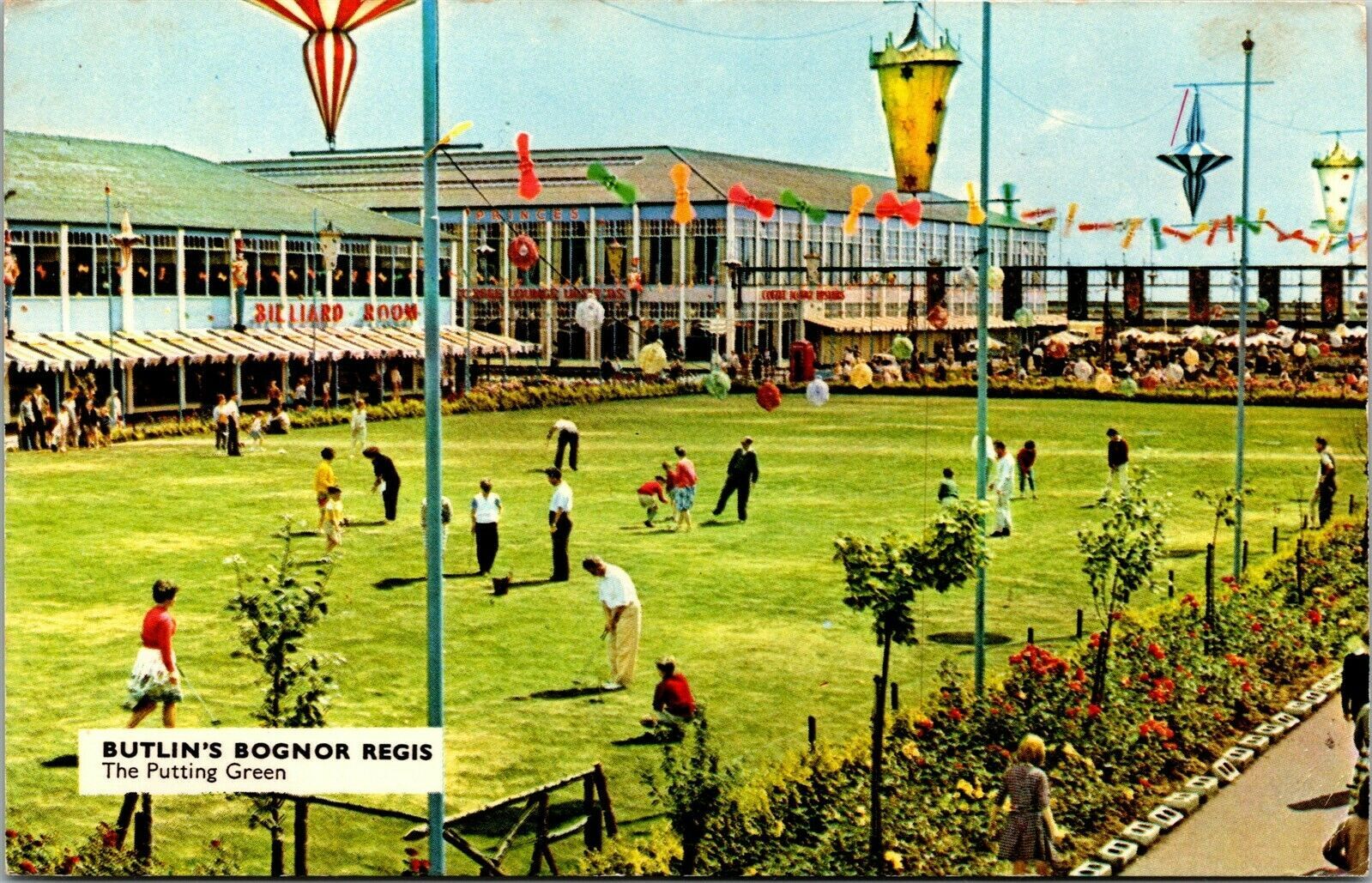 Vtg West Sussex England The Putting Green Butlin's Bognor Regis Resort ...