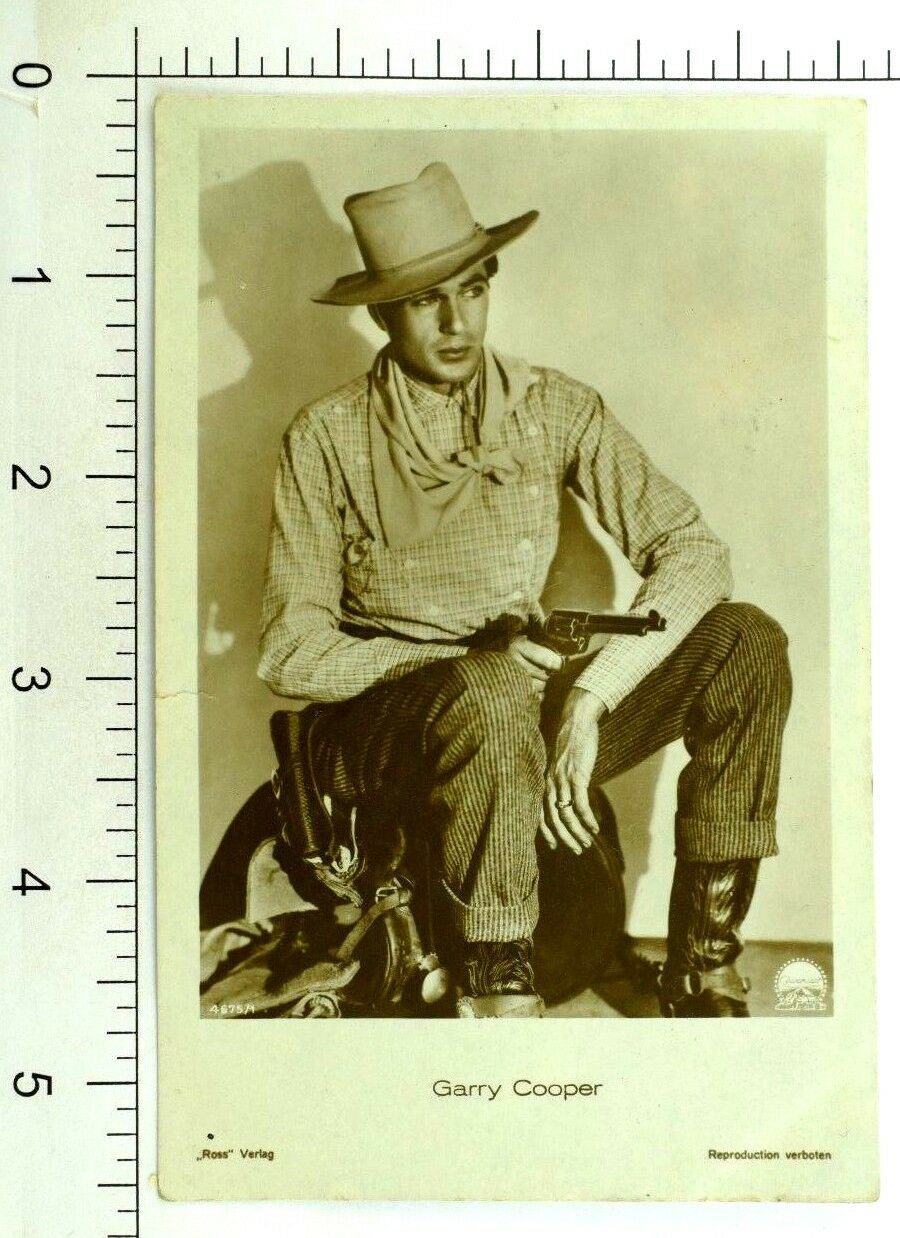 1930's-40's RPPC Garry Cooper Ross German Original Real Photo Postcard ...