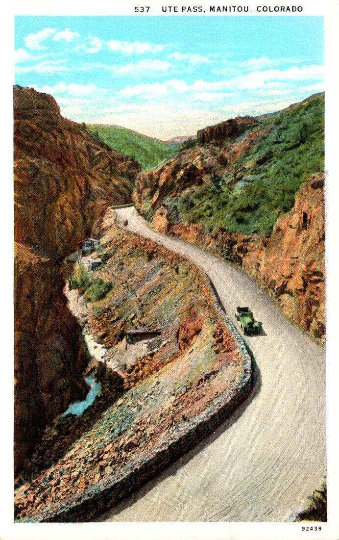 Colorado Manitou Ute Pass Curteich | United States - Colorado - Other ...