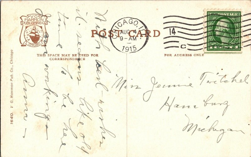 Chicago Academy Lincoln Park Chicago Illinois ILL Antique Divided Back ...