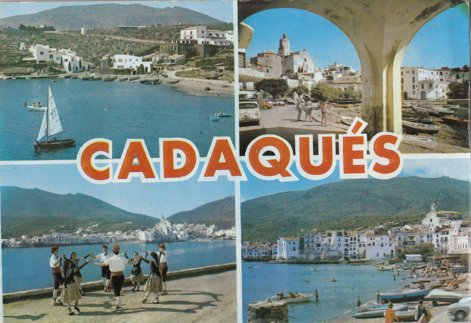 BF22980 costa brava cadaques diversos aspectos spain front/back image ...