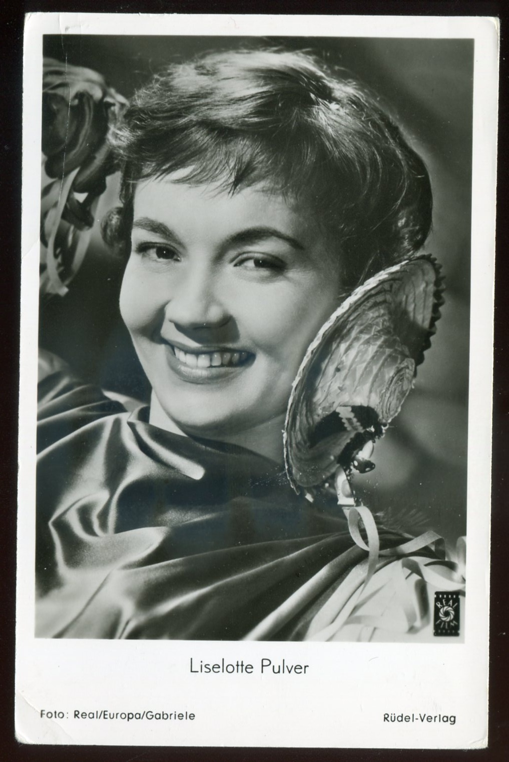 h2259 - LISELOTTE PULVER 1950s Swiss Film & TV Actress. Real Photo ...