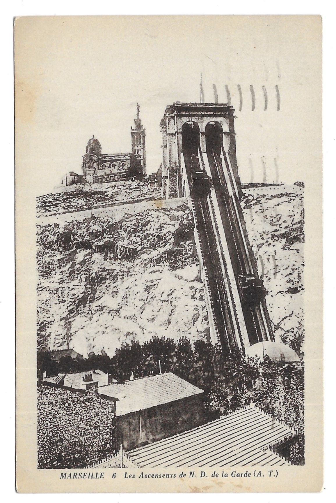 Marseille 6 Les Ascenseurs de Notre Dame de la Garde 1930 Postcard ...
