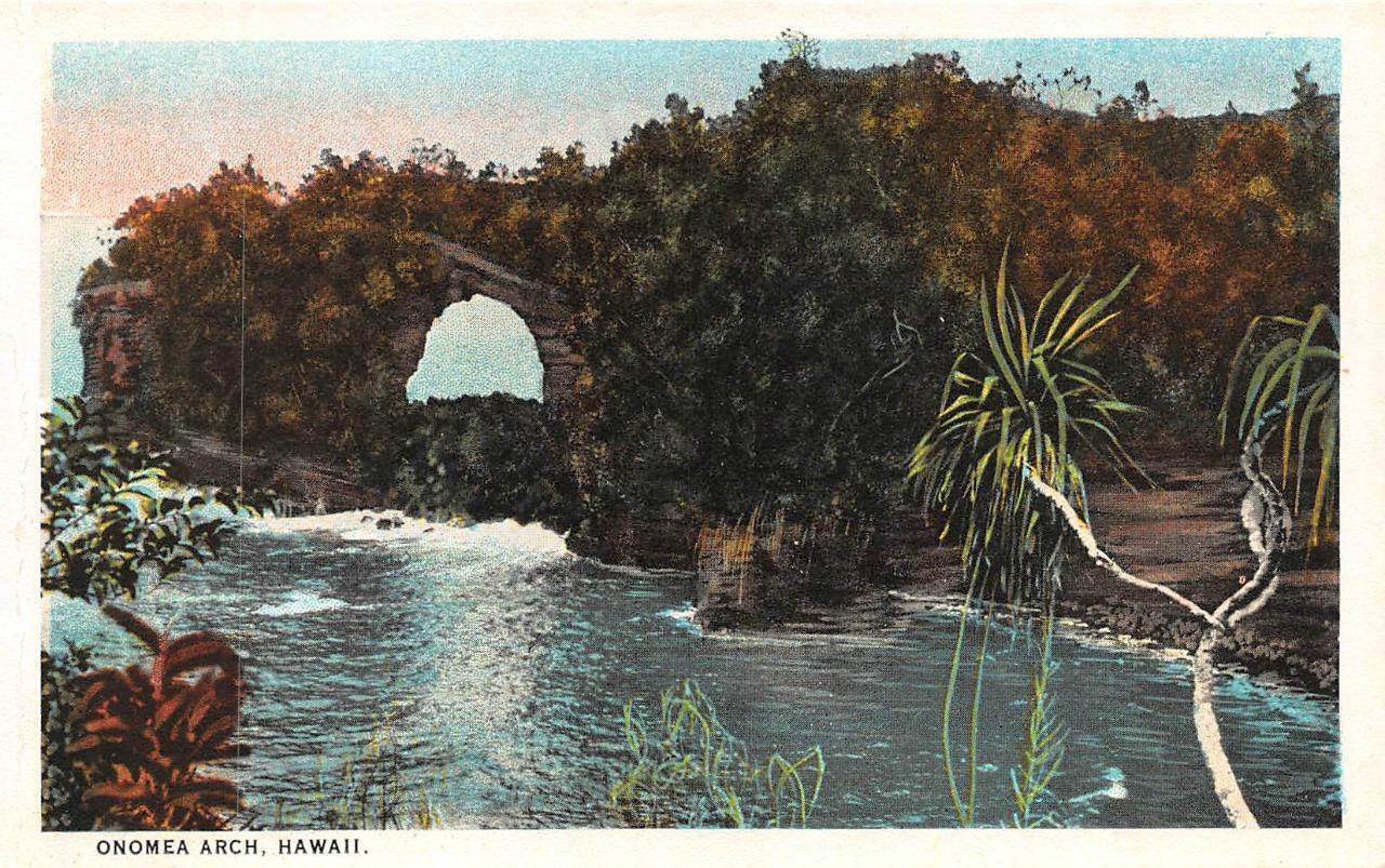 HI, Hawaii ONOMEA ARCH~Collapsed During 1956 Earthquake c1920's ...