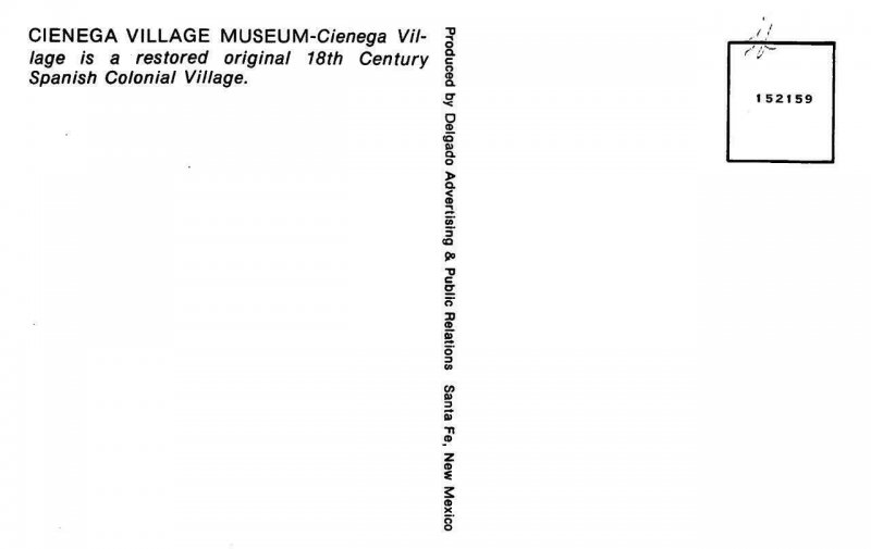 CIENEGA VILLAGE MUSEUM Spanish Colonial New Mexico c1960s Vintage ...