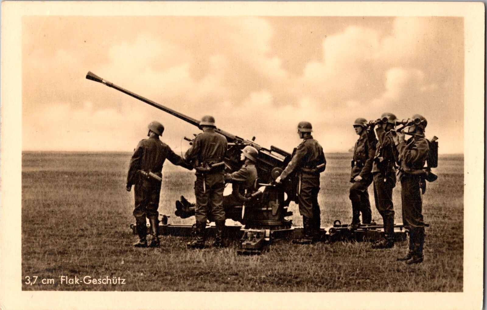 Mint Germany WW2 Firing anti aircraft Gun Wehrmatch Military RPPC ...