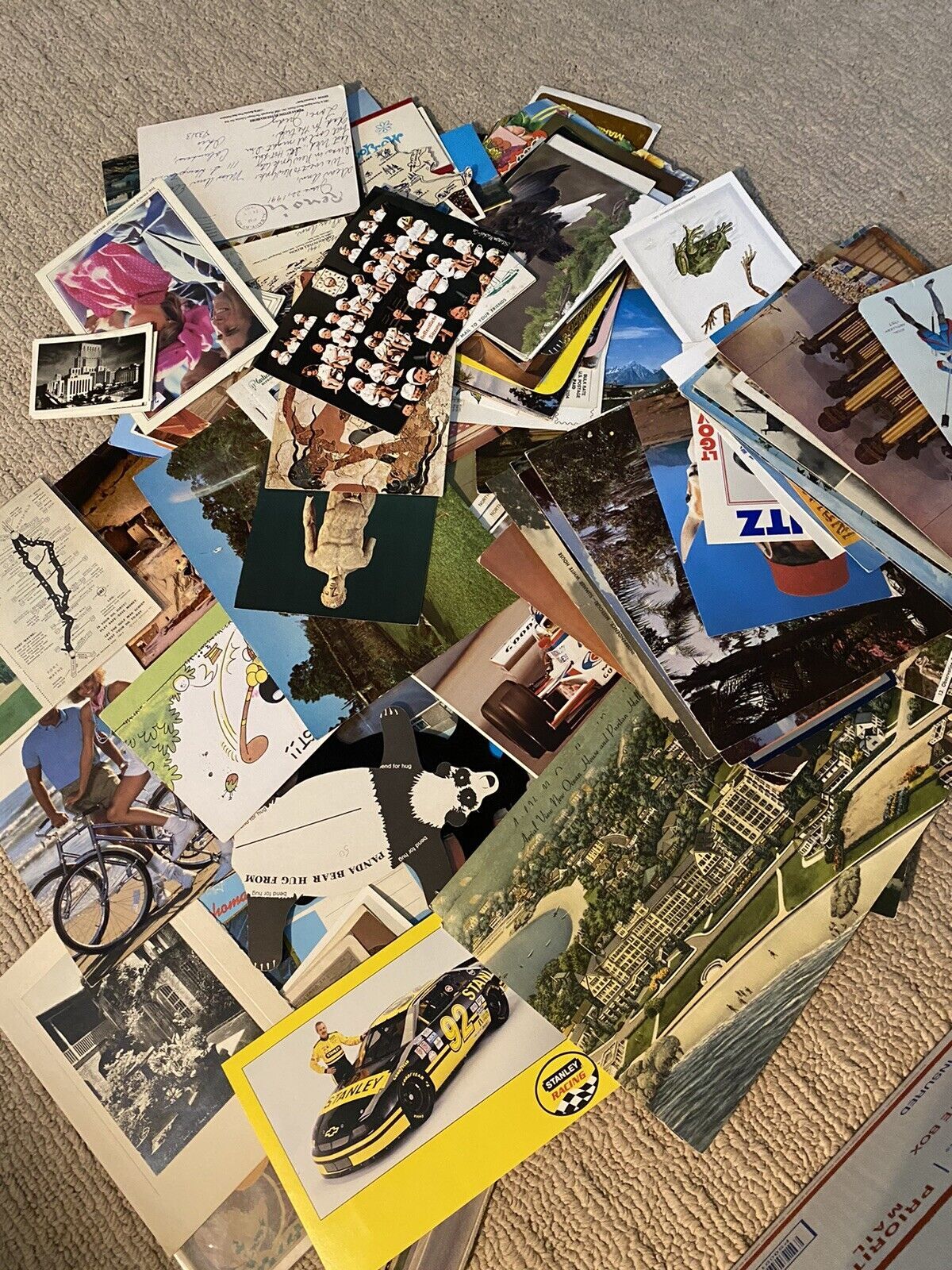 5-Pound Box of Giant Vintage Postcards Collection extra Large Folders ...