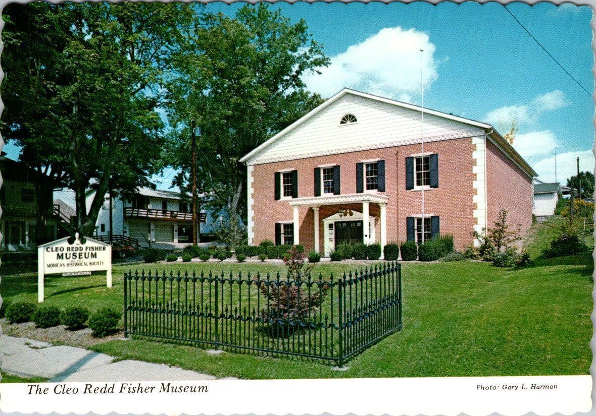 2~4X6 Postcards Loudonville, OH Ohio CLEO REDD FISHER MUSEUM~PINE RUN ...