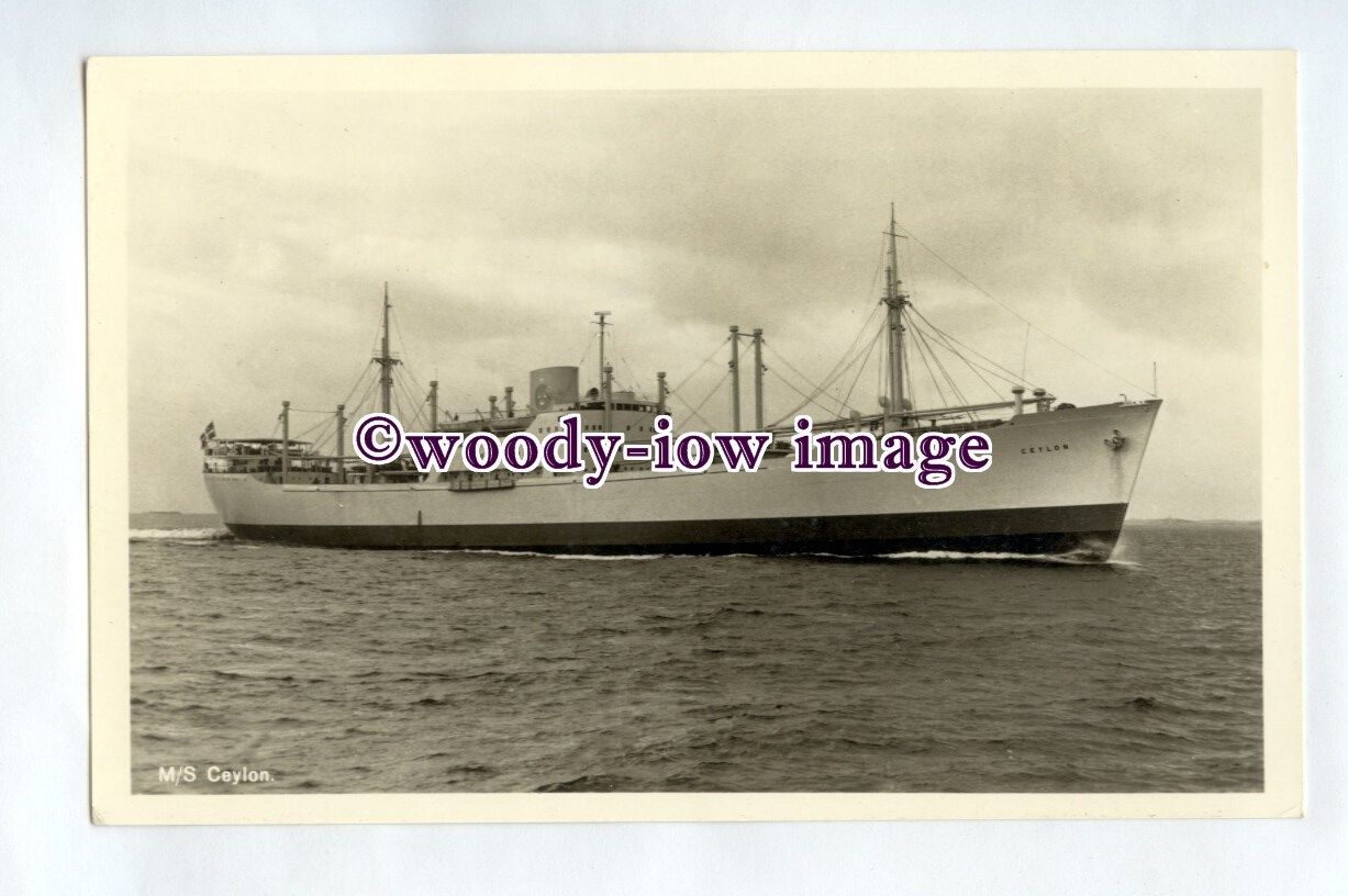 pf0335 - Swedish East Asia Cargo Ship - Ceylon , built 1950 - postcard ...