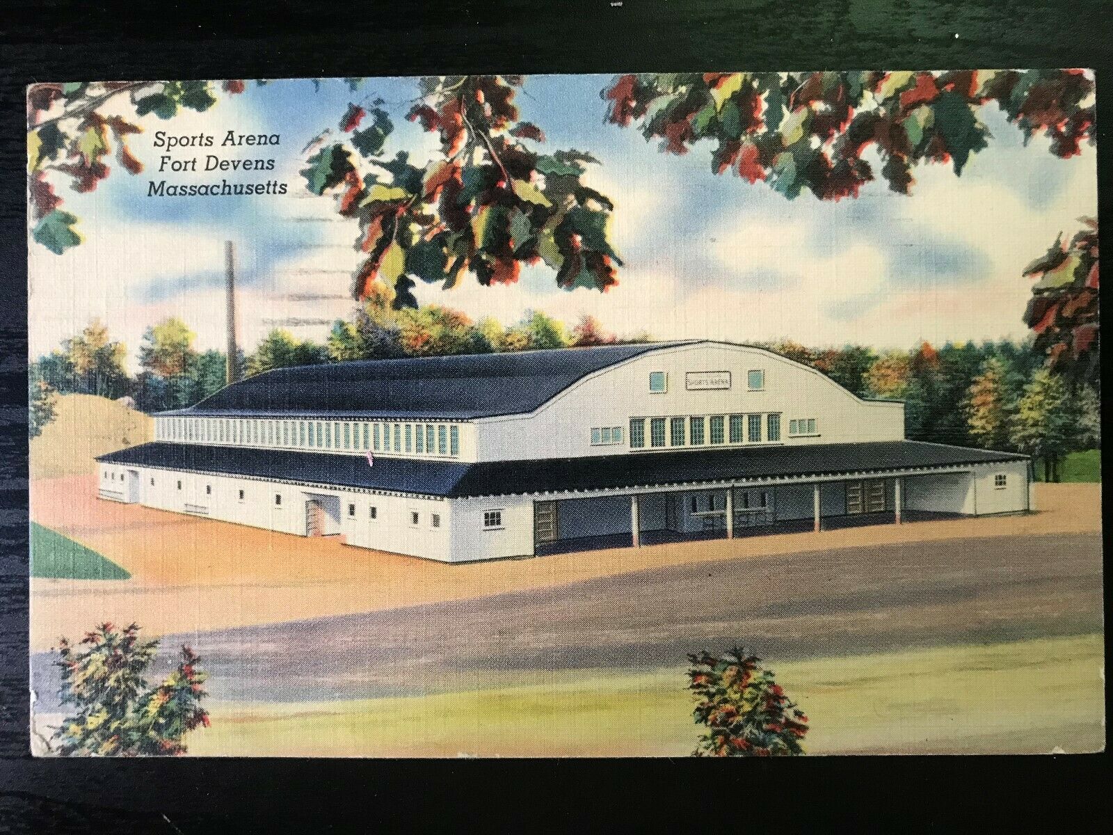 Vintage Postcard 1943 Sports Arena Fort Devens Massachusetts | United ...