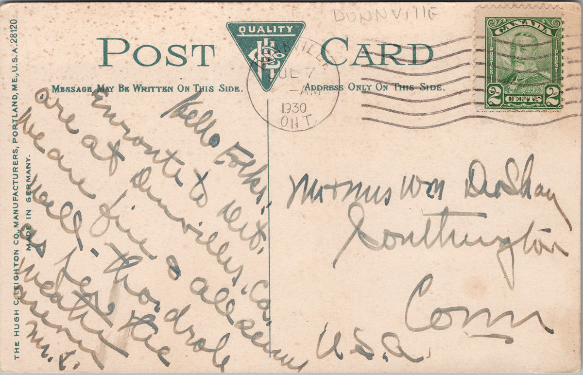 Amsterdam NY The Erie Canal USA Hugh Leighton c1930 Postcard D68 ...