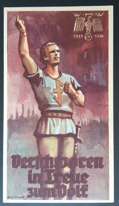 Third Reich Original Propaganda Label Winter Relief Fund 1935/36 ...