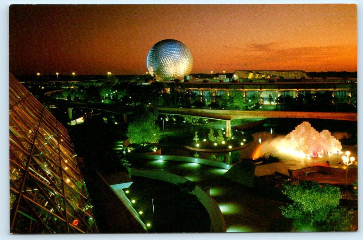 3 Postcards EPCOT CENTER, FL ~ Future World SPACESHIP EARTH Monorail ...