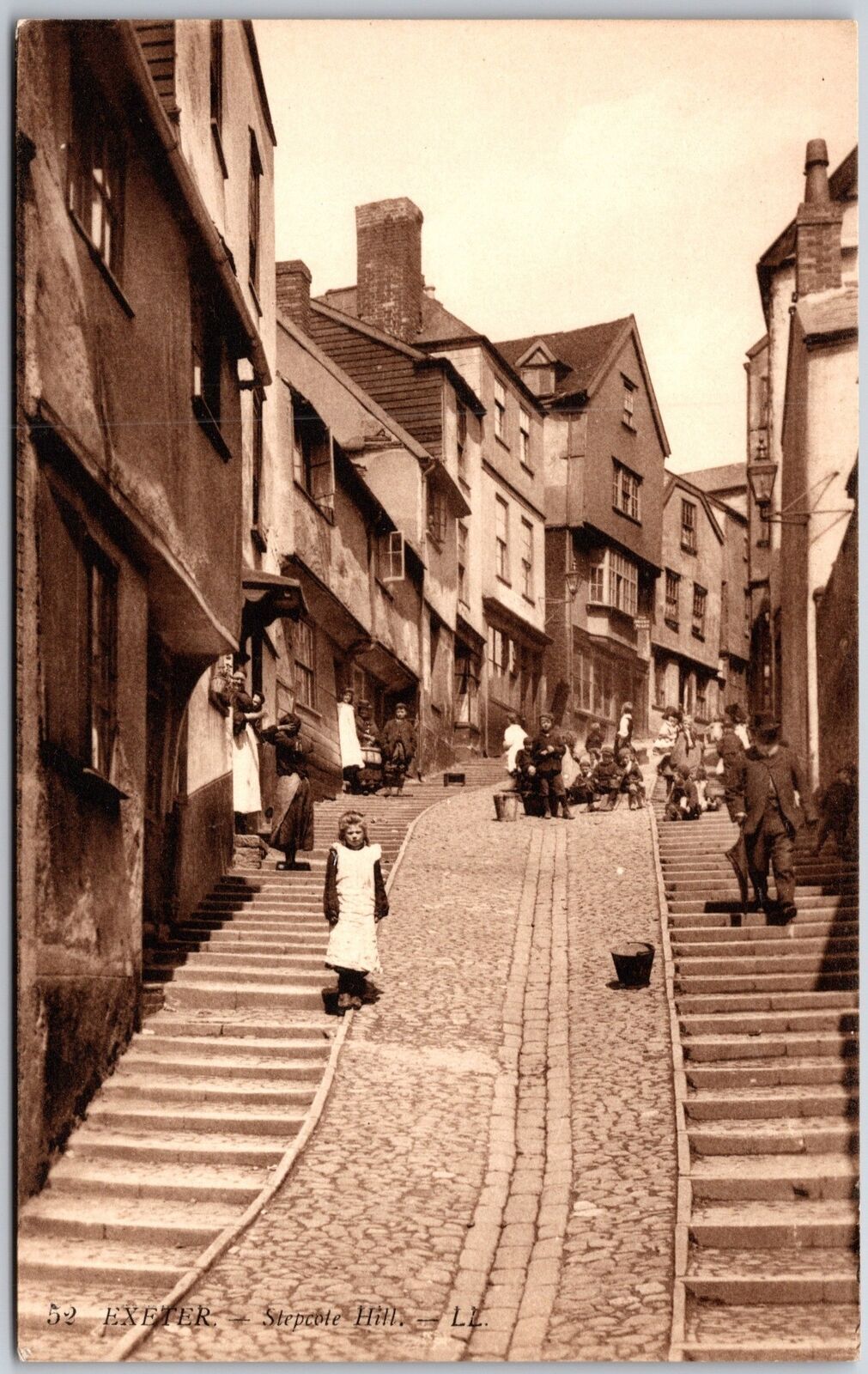 Exeter Stepcote Hill United Kingdom Oldest Surviving Street Antique ...