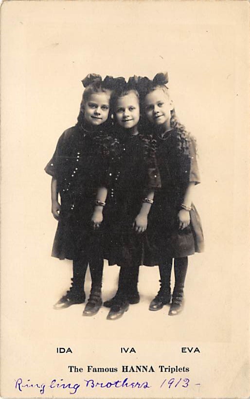 The Famous Hanna Triplets The Famous Hanna Triplets, Ida, Iva, Eva View ...