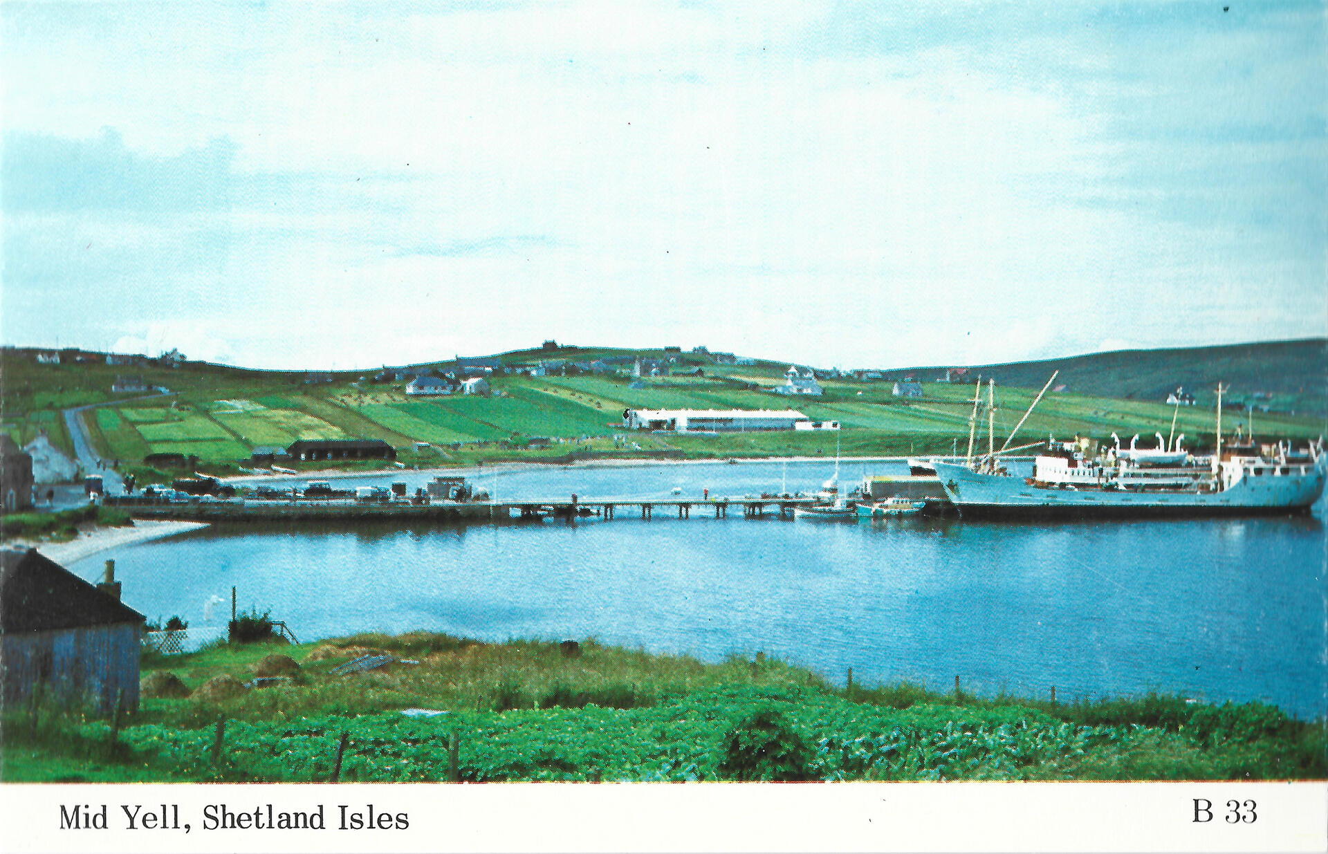 87, Scotland, Shetland Isles, Mid Yell, Harbour View, Circa | Europe ...