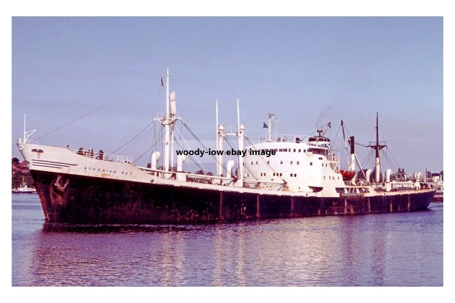 mc3969 - Greek Cargo Ship - Athenian Sky , built 1959 - photo 6x4 ...