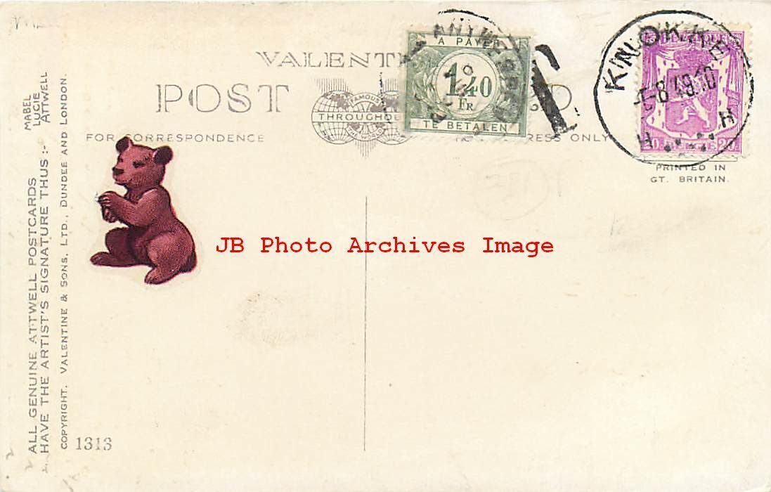 Mabel Lucie Attwell, Valentine No 1313, Nobody Knows the Trouble I'm In ...