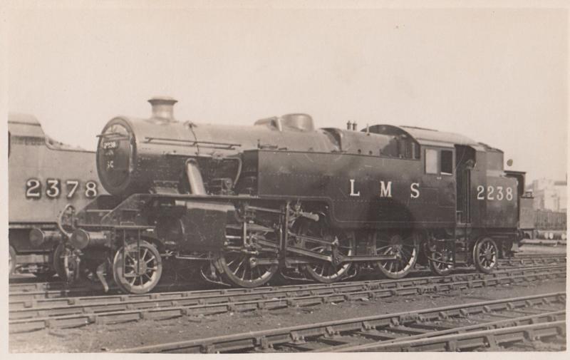 LMS Class 2-6-4T Number 2238 WW2 Train Antique 1940s Real Photo ...