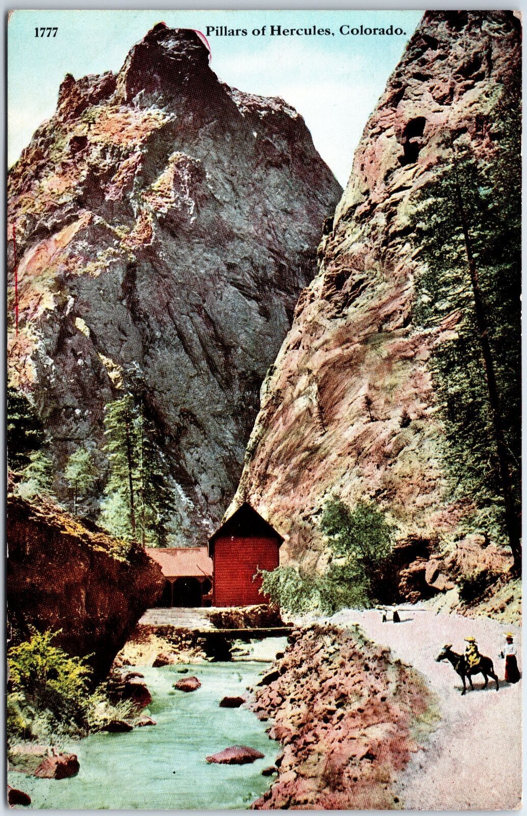 Vintage Postcard Pillars of Hercules Scene Colorado Mountains 1910s ...