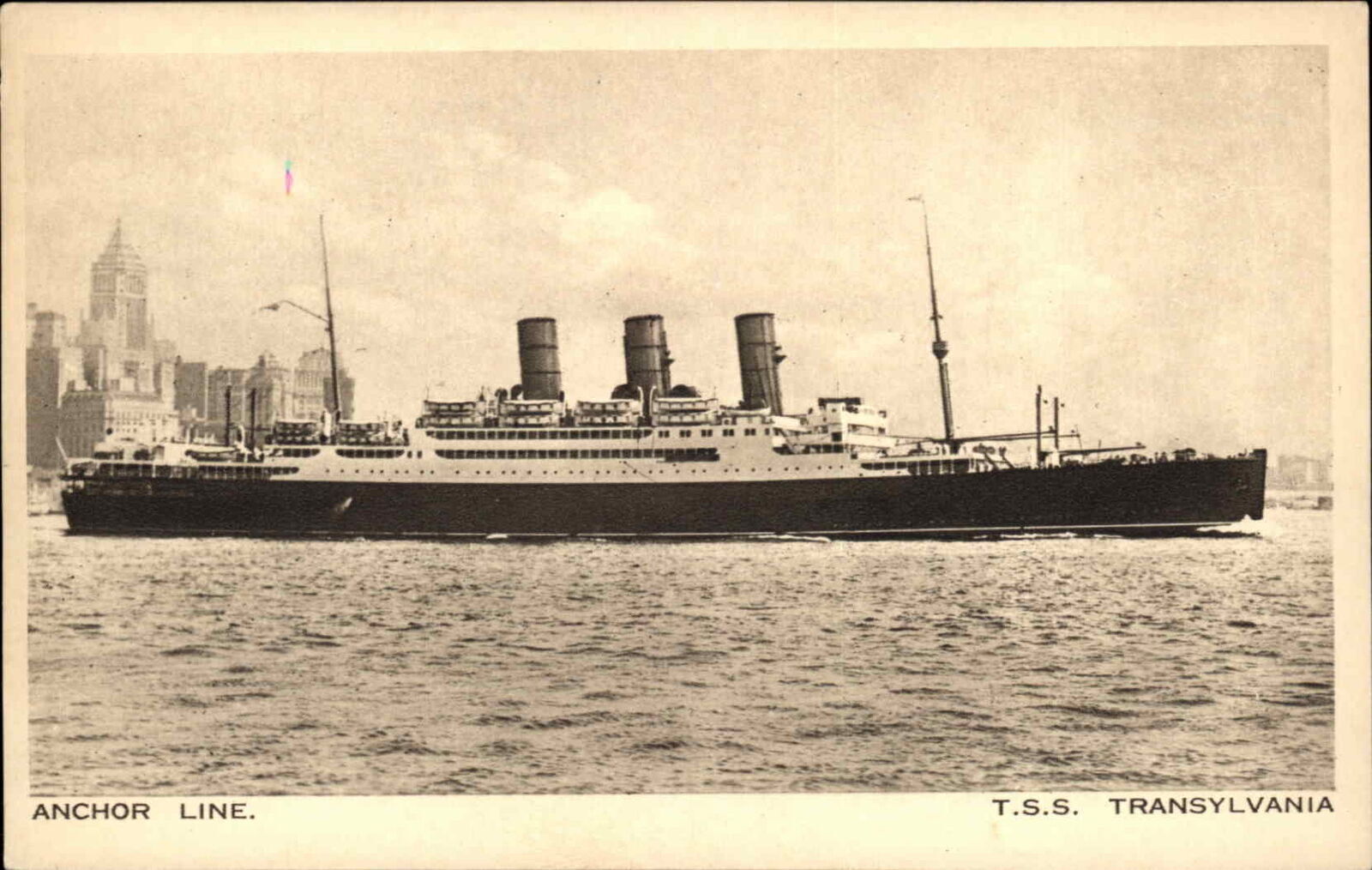 Steamship Boats, Ships Transylvania Anchor Line c1900s-20s Postcard ...
