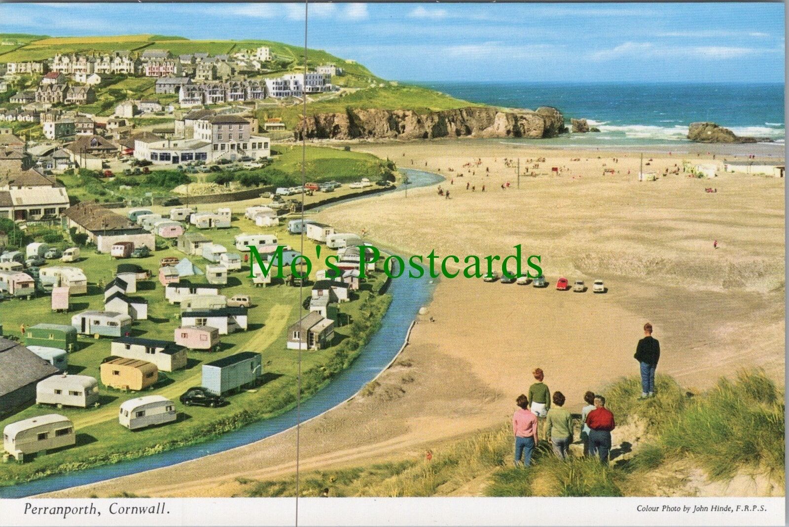 Cornwall Postcard - Caravan Holiday Park and Perranporth Beach RS30519 ...