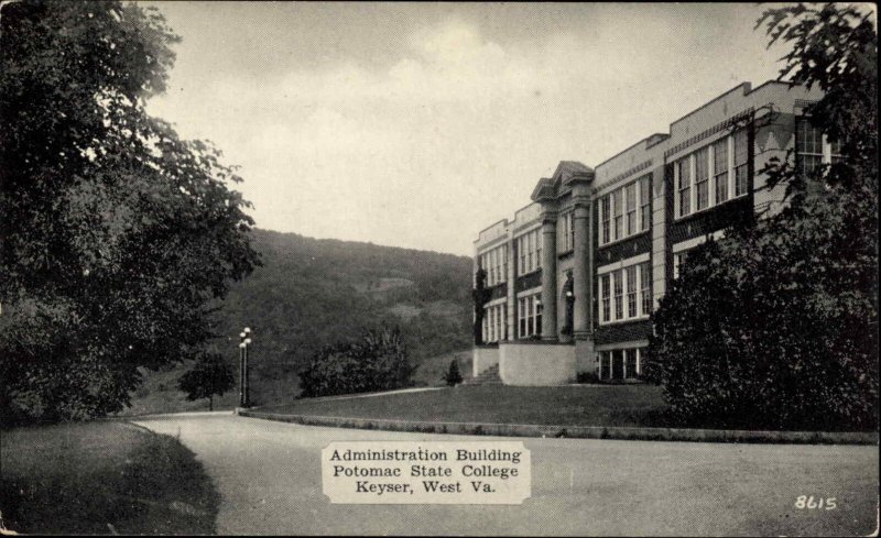 Keyser West Virginia WV Potomac State Collage Admin Bldg c1940s-50s ...