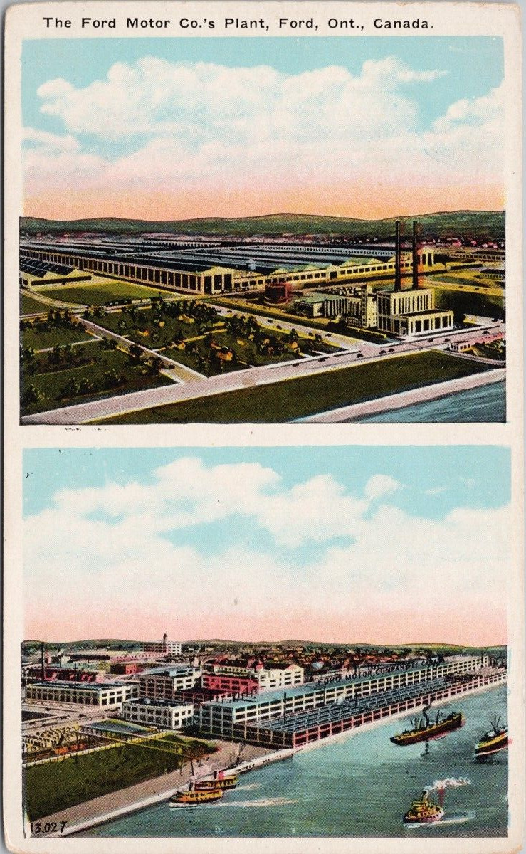 Ford Ontario Ford Motor Company Plant ON Multiview Unused Postcard H60 ...