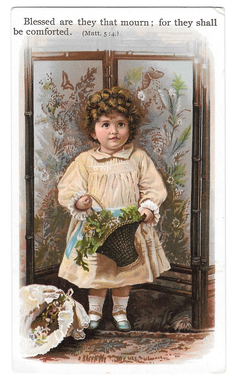 Victorian Christian Bible Chromo Litho Cards 3X Beatitudes Children ...