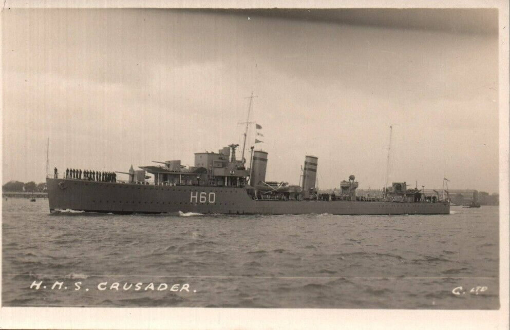 RPPC Photo British Royal Navy HMS Crusader Destroyer War | Other ...
