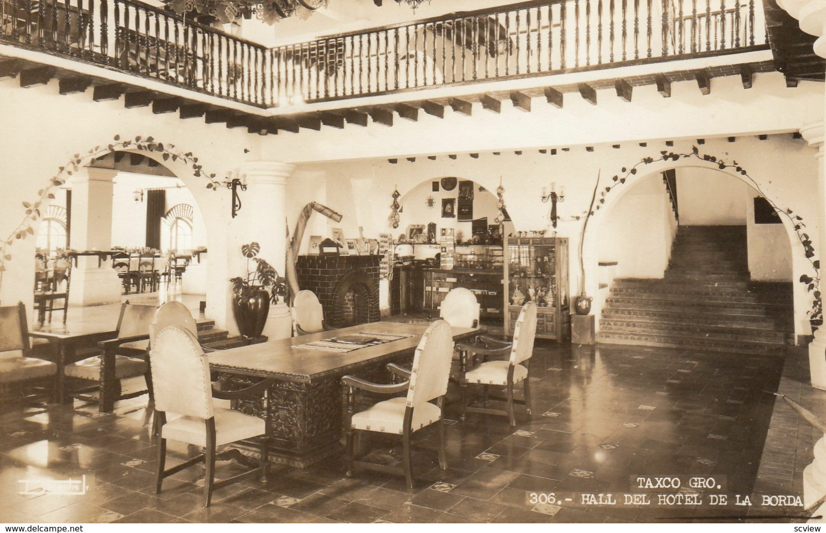 RP: TAXCO , Gro. Mexico , 1930s ; Hall , Del Hotel de la Borda | Latin ...