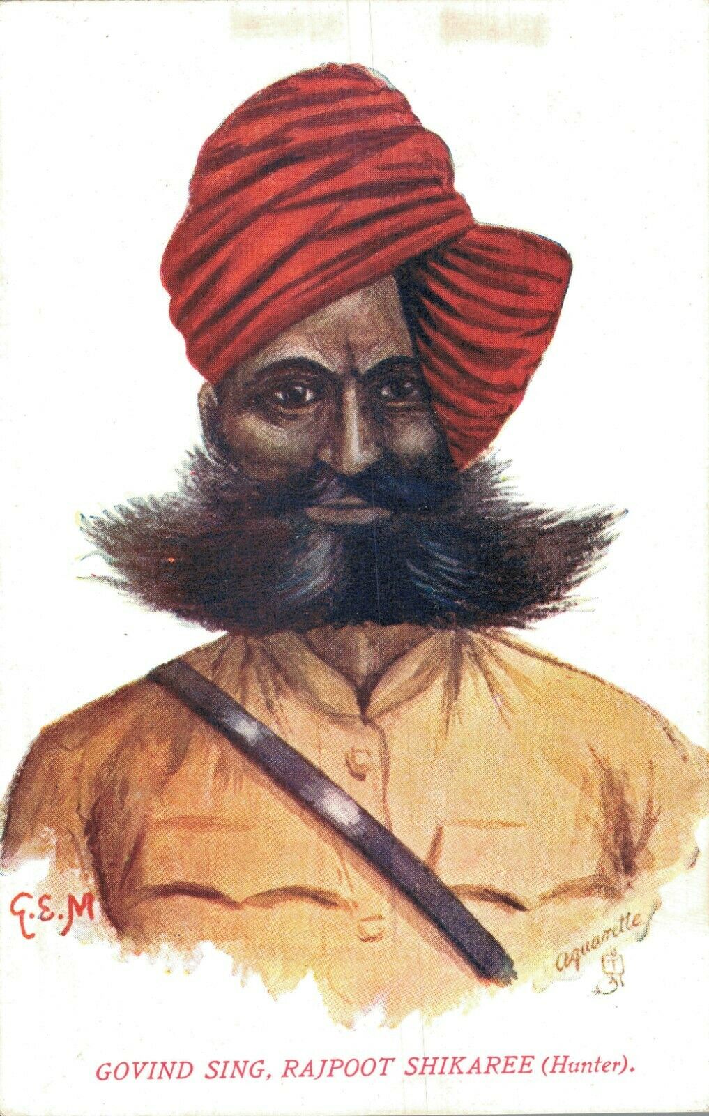 Govind Singh Rajput Shikaree Hunter Natives types of India Aquarette 05 ...