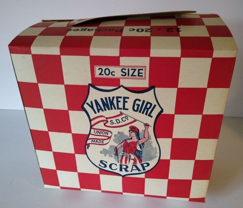 Yankee Girl Scrap Tobacco Chew & Smoke Box Vintage 1930's Empty Unused ...