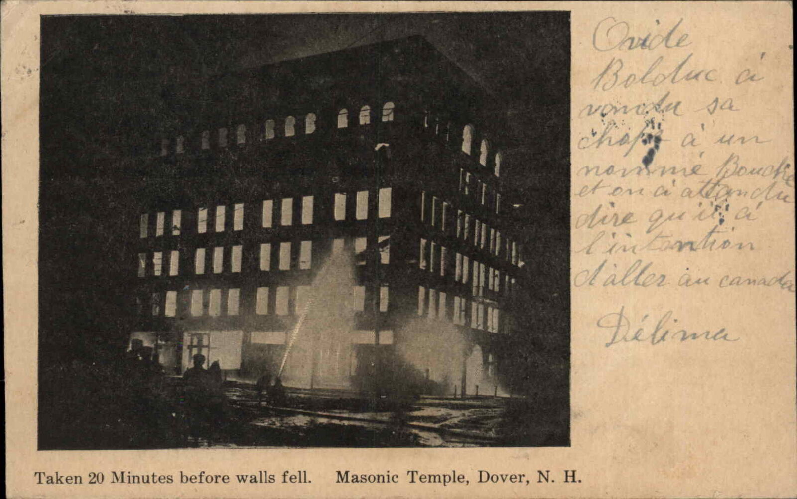 Dover Pennsylvania PA Masonic Temple Fire Fighting Fraternal c1900s-20s ...