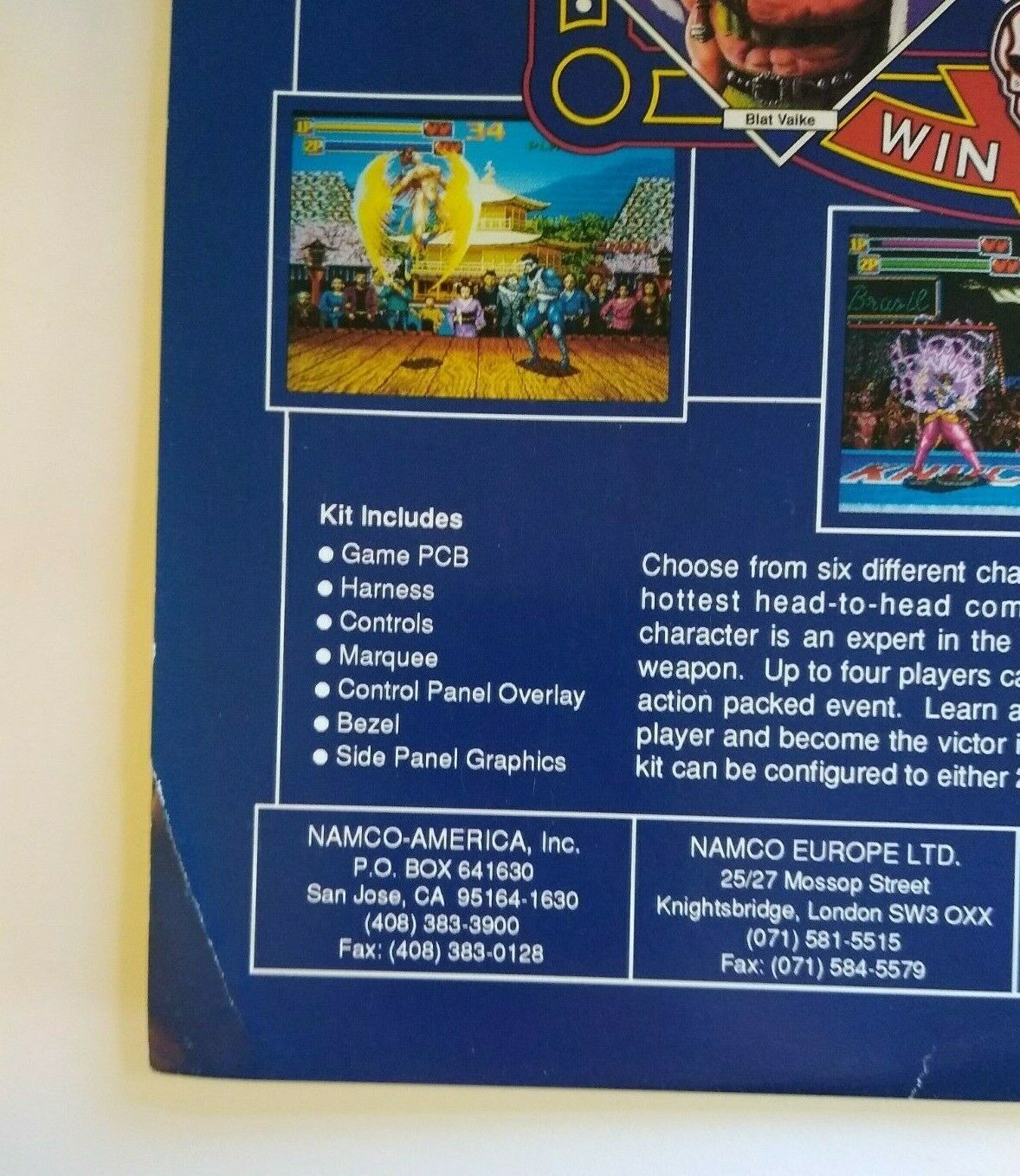 Knuckle Heads Arcade Game FLYER Video Game Original Art Sheet 1993 ...