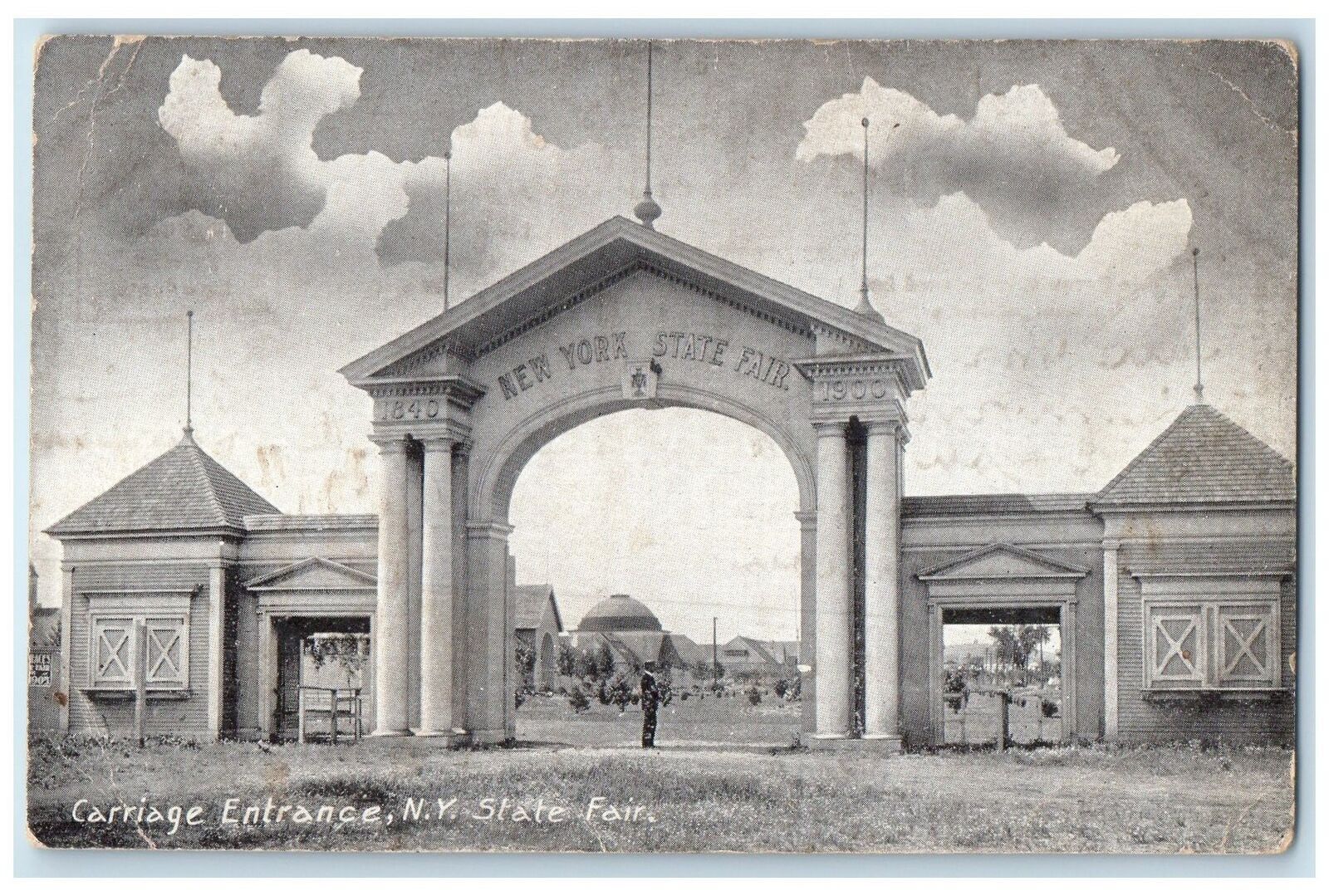 1909 Carriage Entrance State Fair Scene Marathon New York NY Posted ...