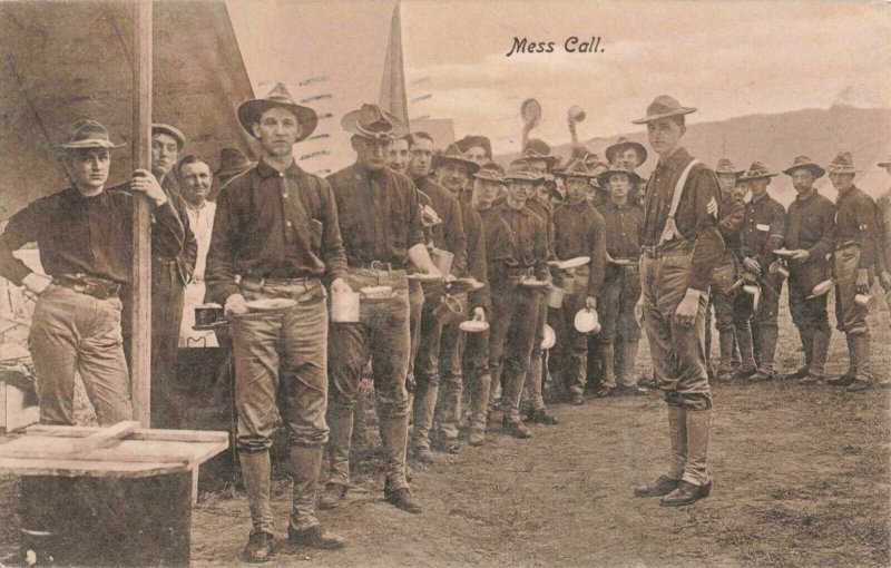 Postcard Mess Call Army Military | Topics - Militaria - Other, Postcard ...