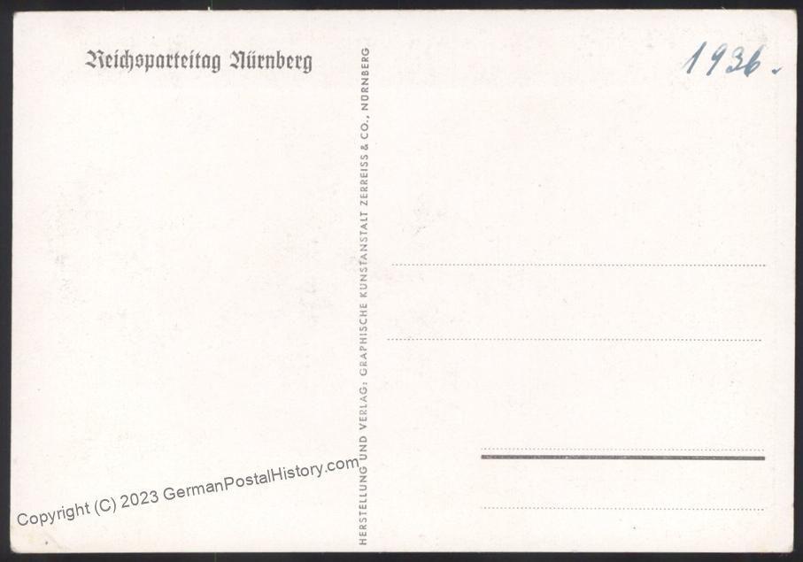 3rd Reich Germany 1936 Nuremberg Rally Reichsparteitag Political ...